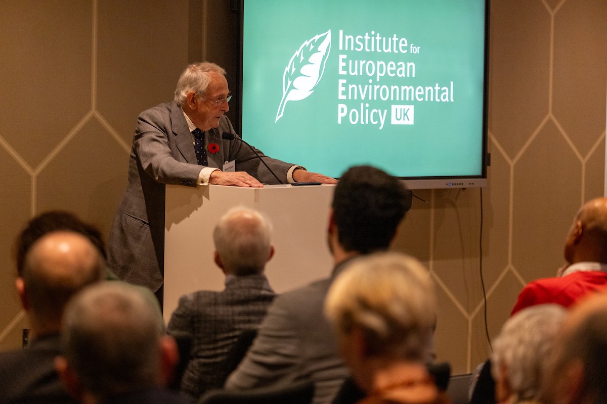 Keynote Address | Nigel Haigh OBE at IEEP UK's Autumn Reception - IEEP UK