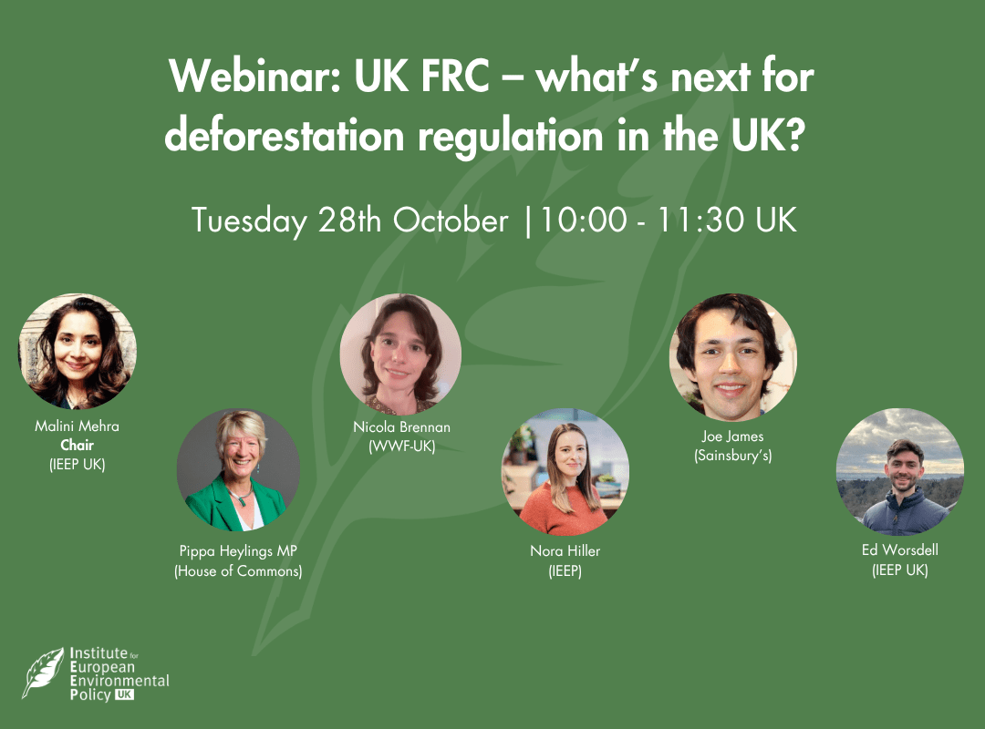 [Event Recap] UK FRC: What's next for deforestation regulation in the ...